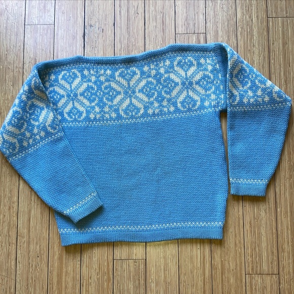 Nesjar | Sweaters | Vintage Nesjar Norway M Knit Wool Sweater Nordic ...
